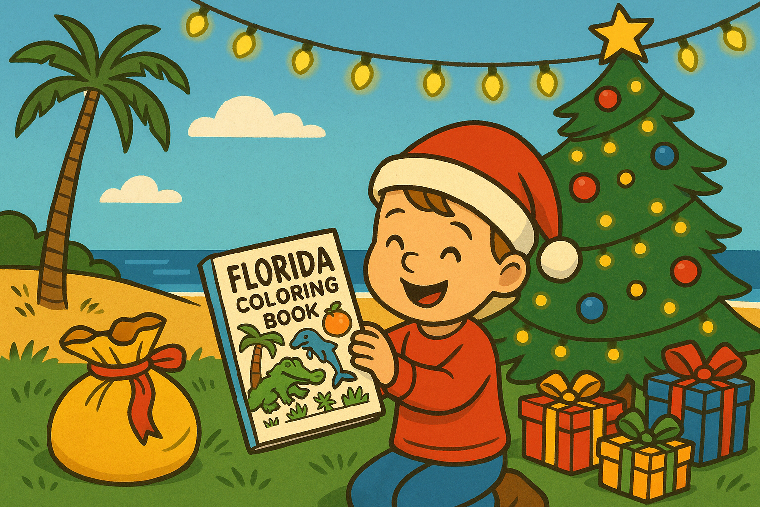 Florida Coloring Book for Kids: The Perfect Holiday Gift for Florida ...
